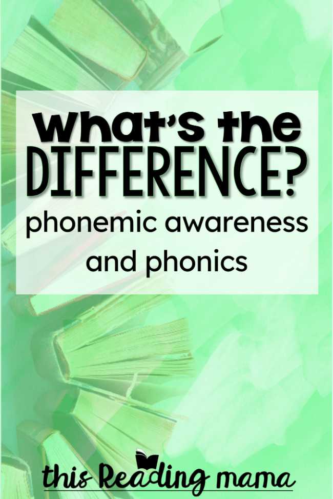 The Difference Between Phonemic Awareness and Phonics - Mommy School Tools